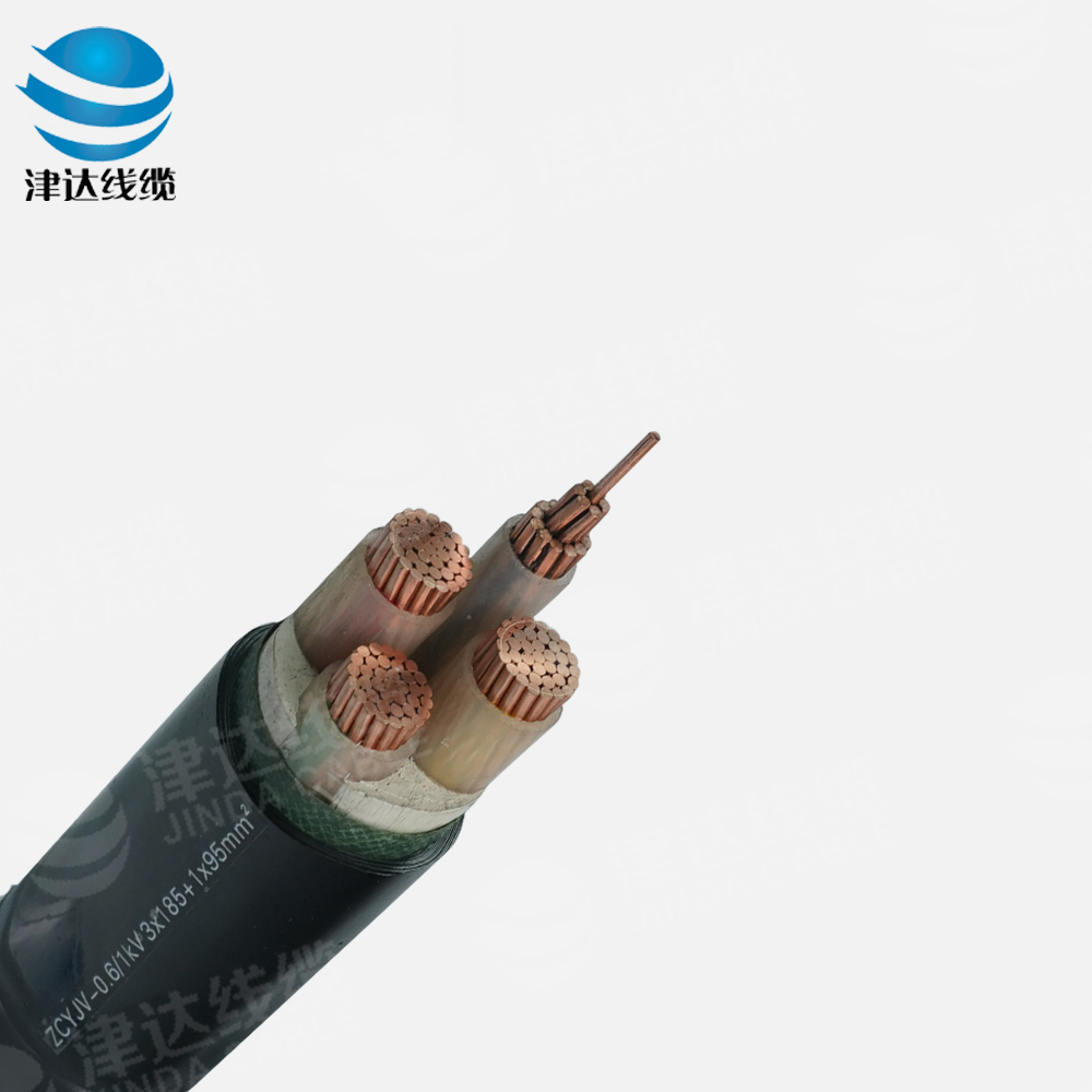 ZC-YJV 3*185+1*95铜芯交联聚乙烯绝缘聚氯乙烯护套阻燃C类电力电缆-低压电缆-山东津达特种线缆集团有限公司
